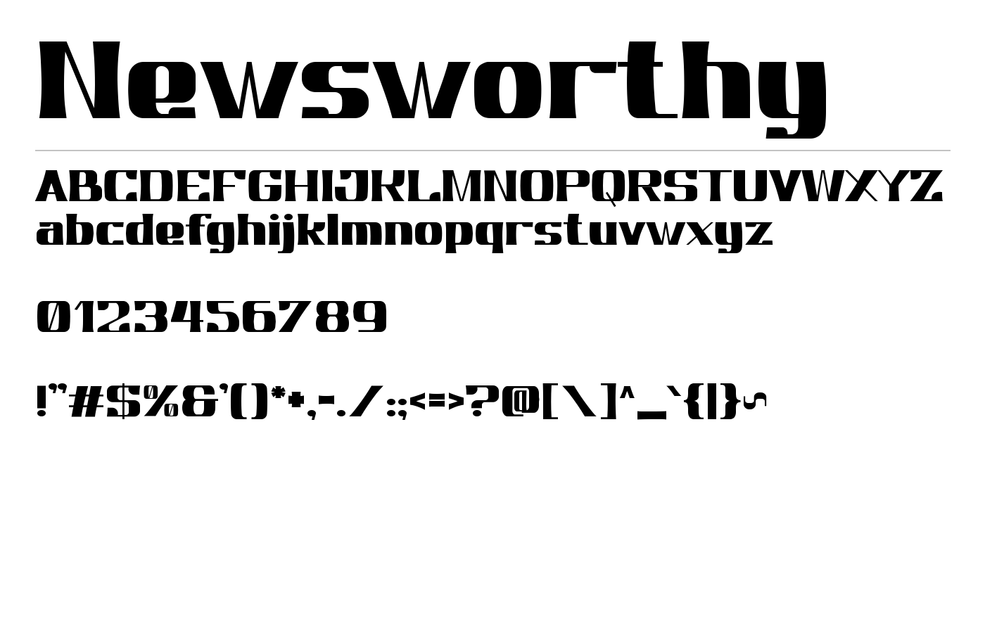 Newsworthy Font Download for Free