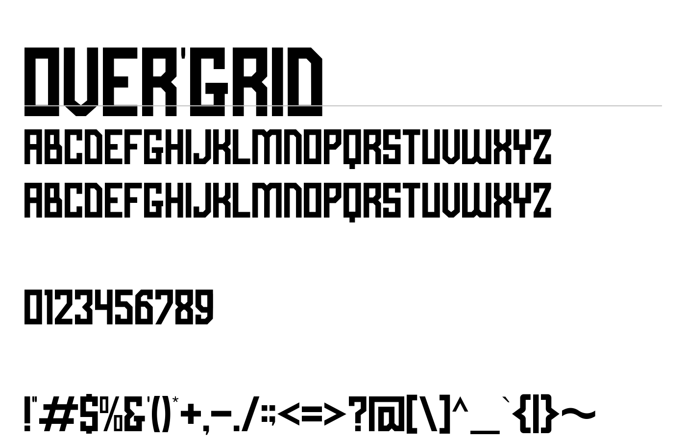 Over’grid Font Download for Free