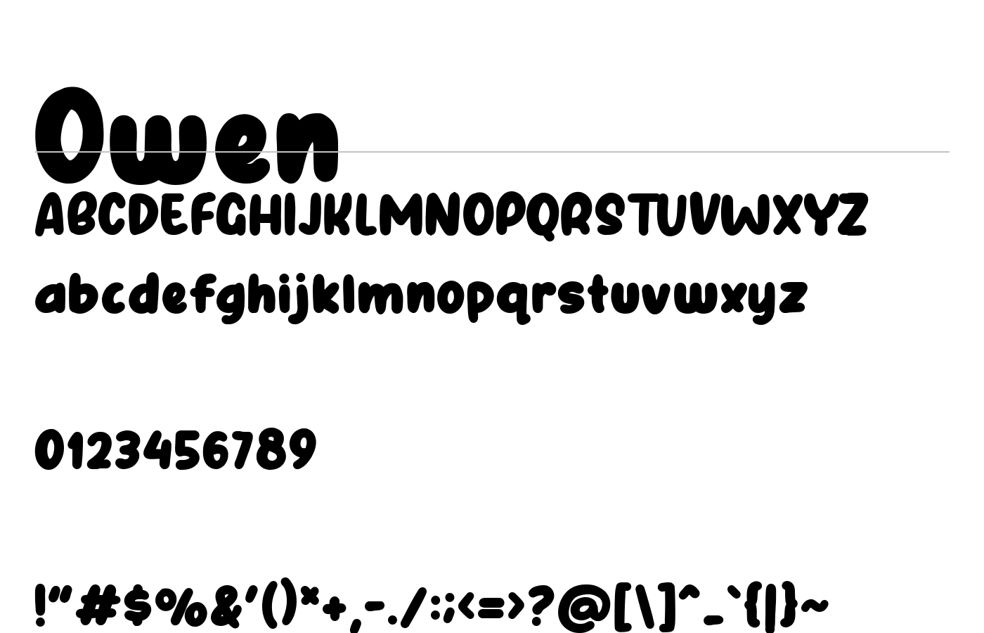 Owen Cute Font Download for Free