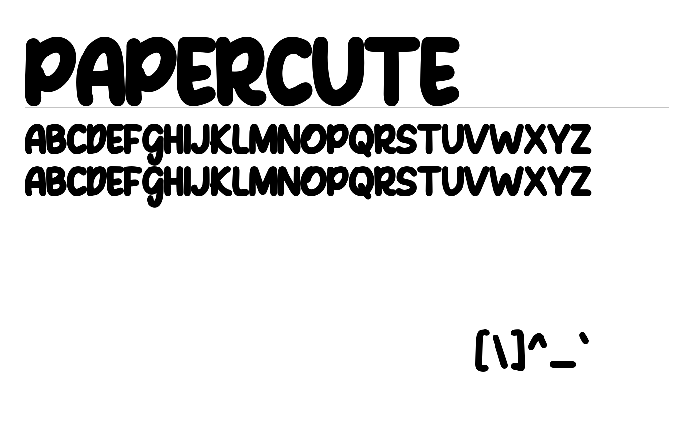 Papercute Font Download for Free