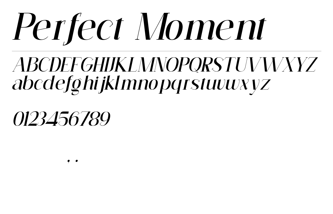 Perfect Moment Font Download for Free