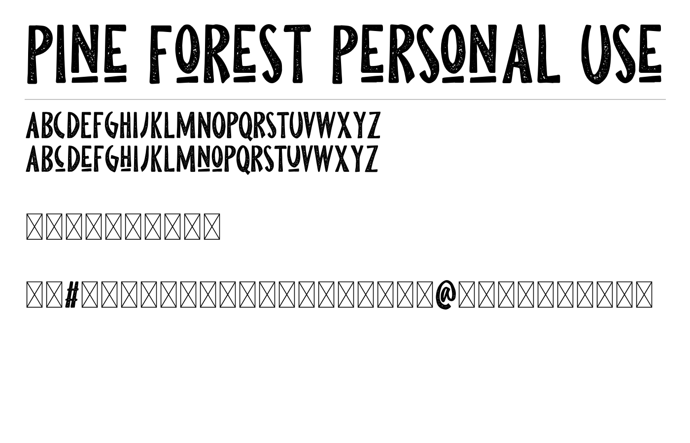 Pine Forest Outdoor Typeface Download for Free
