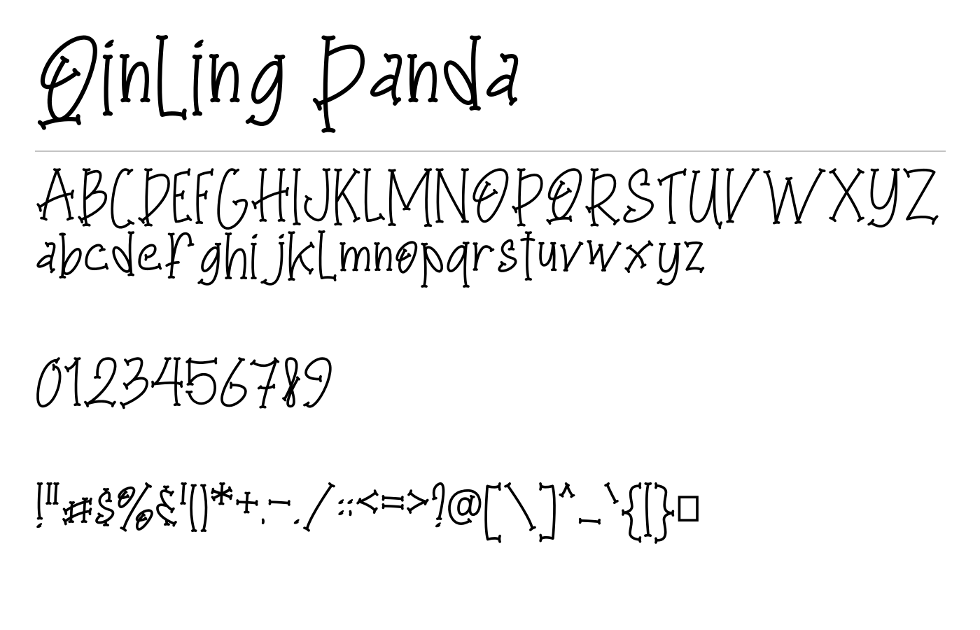 Qinling Panda Font Download for Free