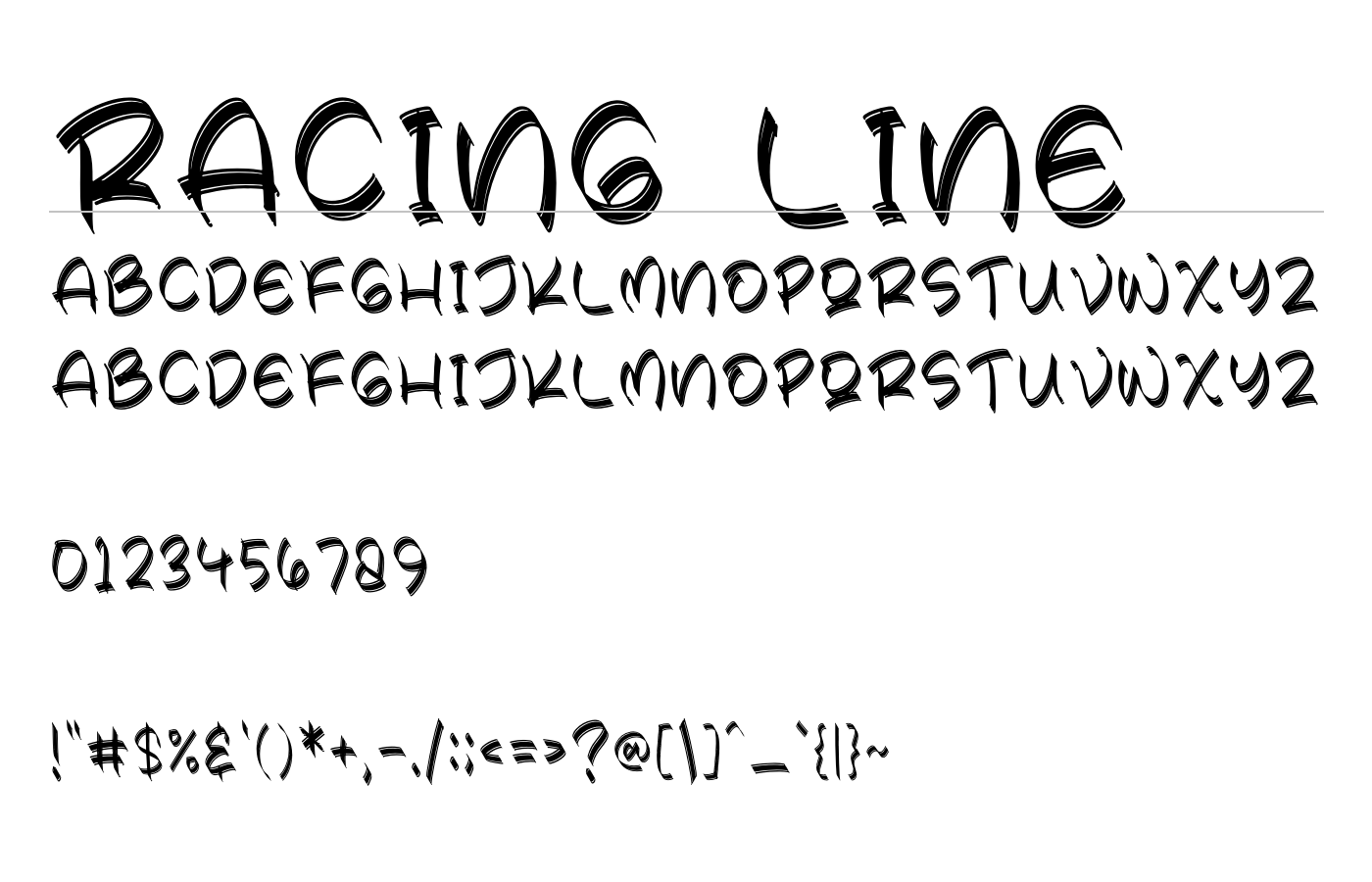 Racing Line Font Download for Free