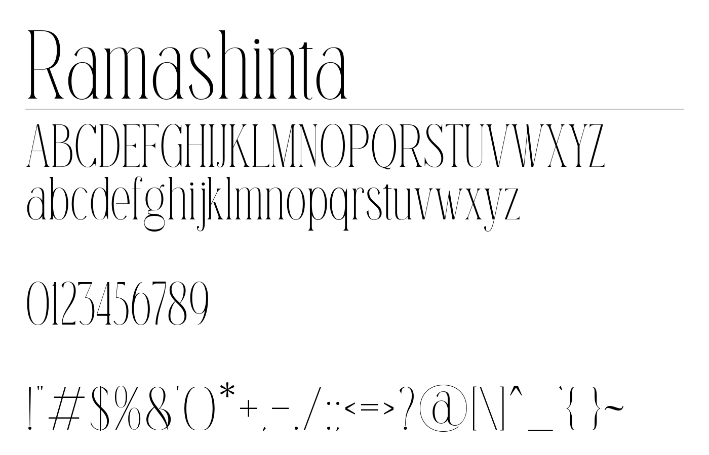 Ramashinta Font Download for Free