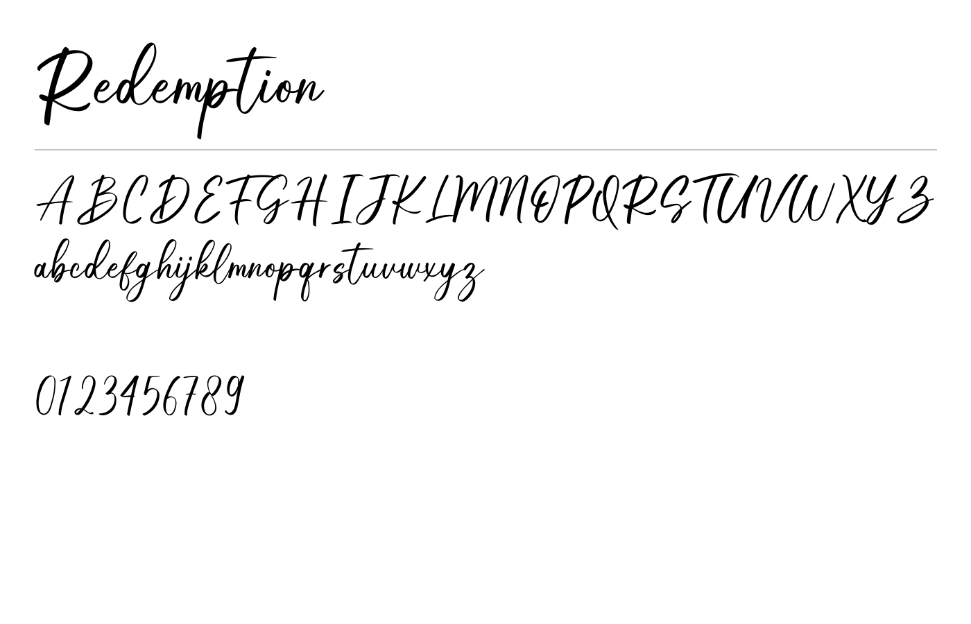Redemption Font Download for Free