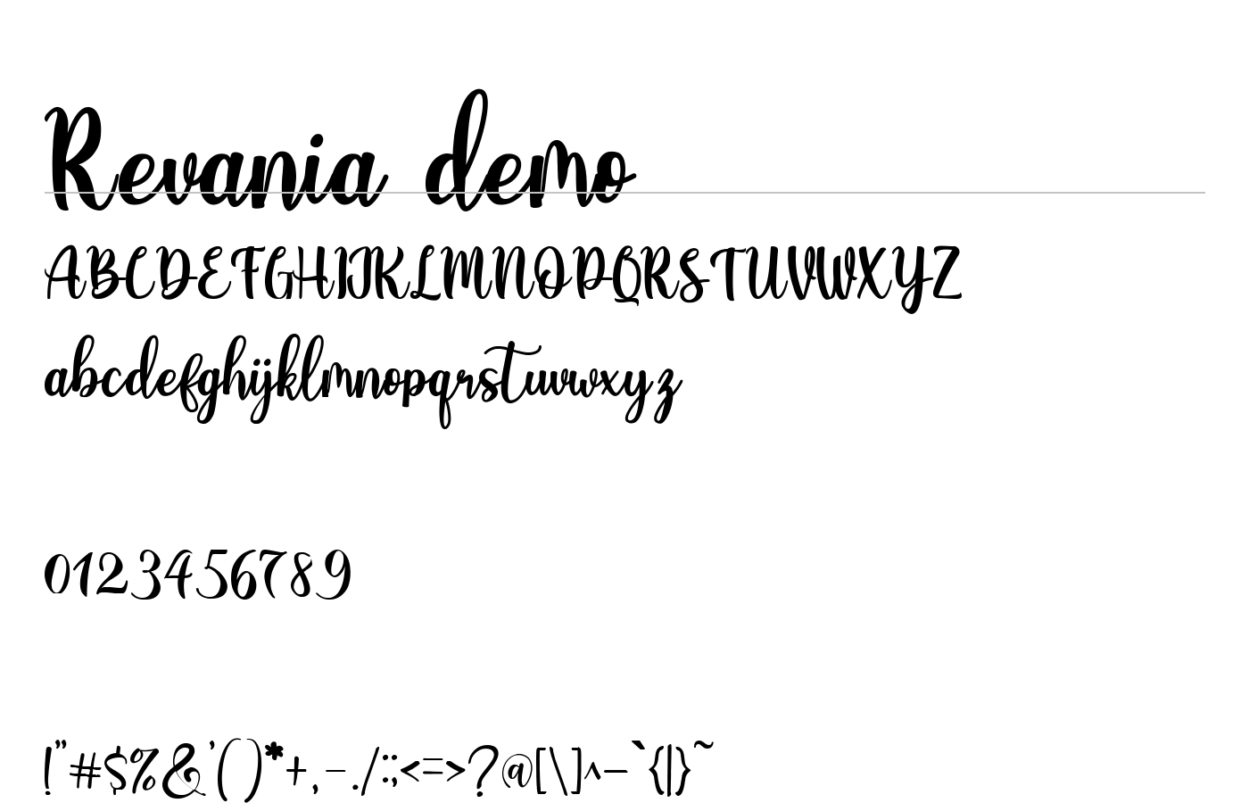 Revania Font Download for Free