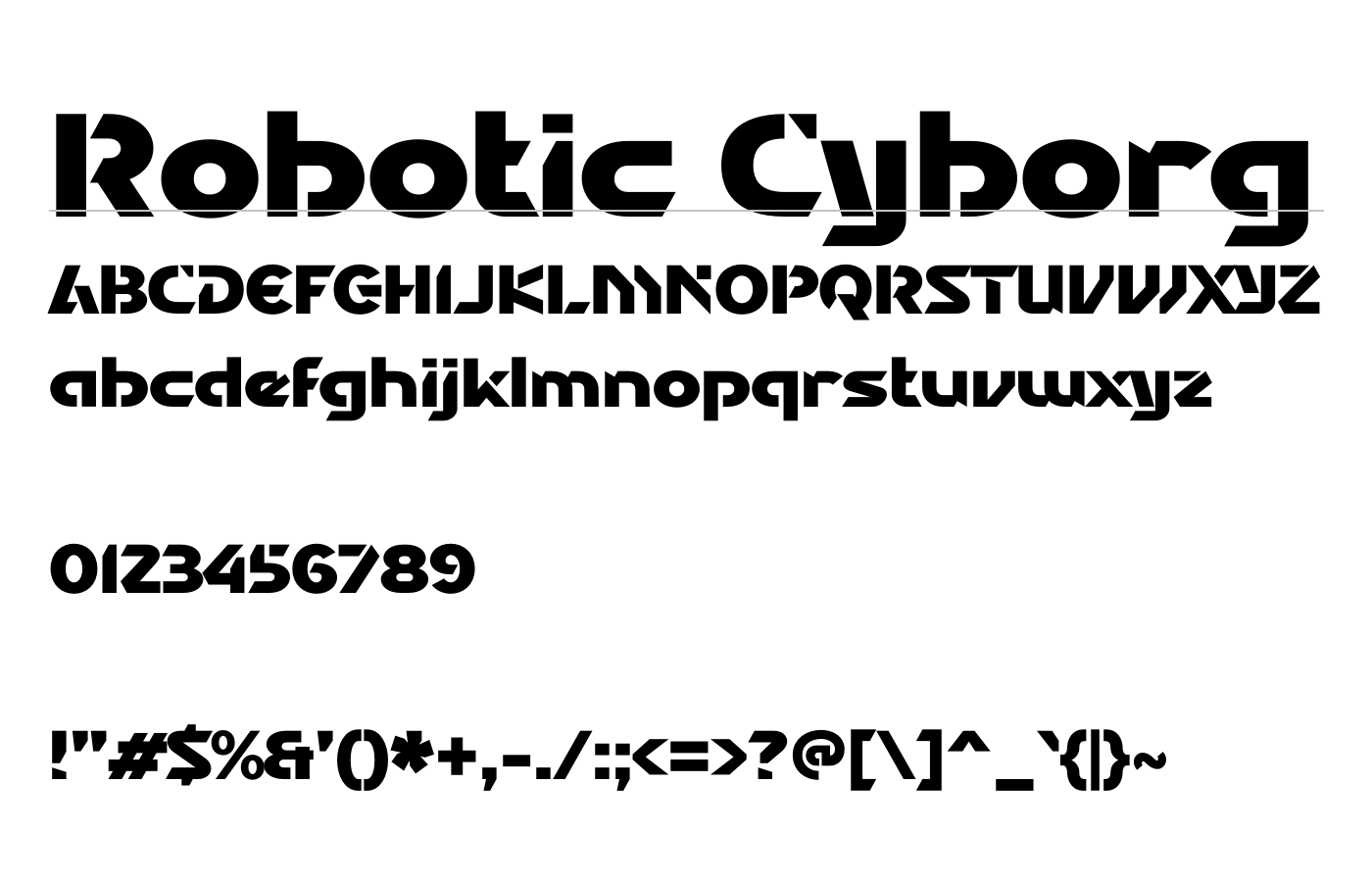 Robotic Cyborg Font Download for Free