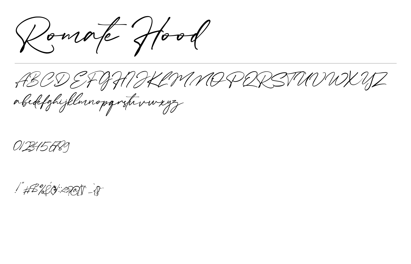 Romate Hood Font Download for Free