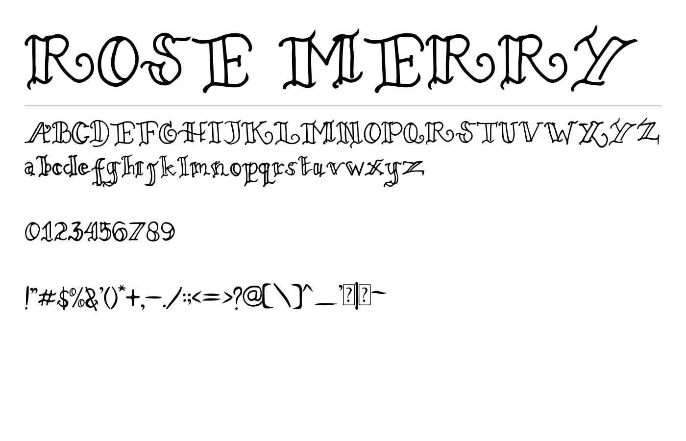 Rose Merry Font Download for Free
