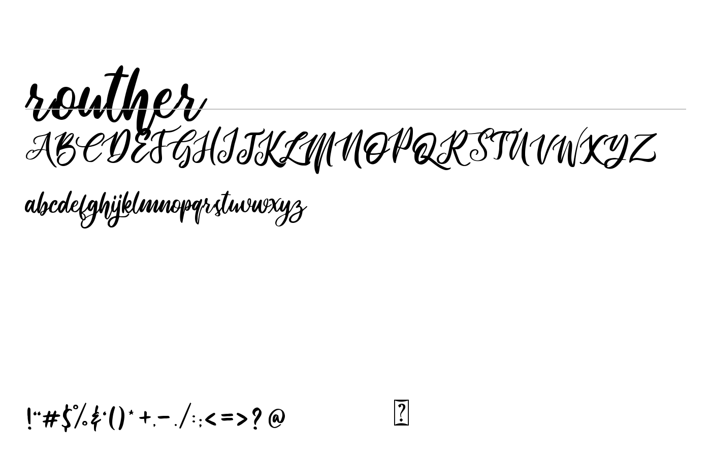 Routher Font Download for Free