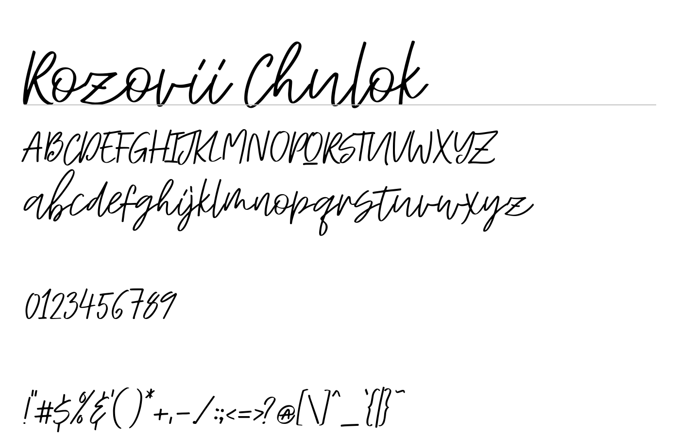 Rozovii Chulok Font Download for Free