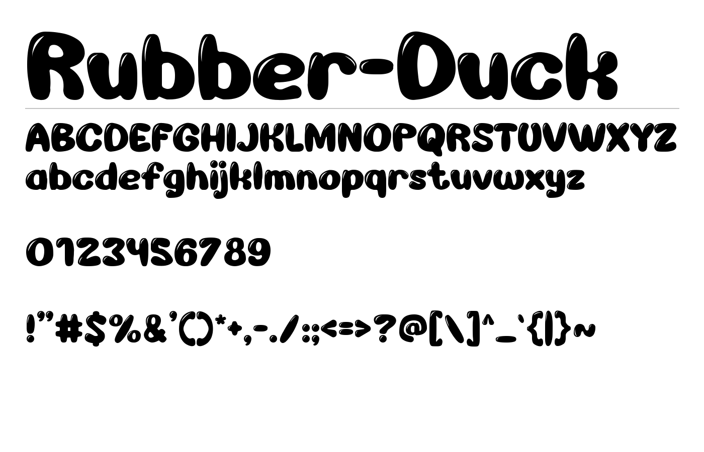 Rubber Duck Font Download for Free