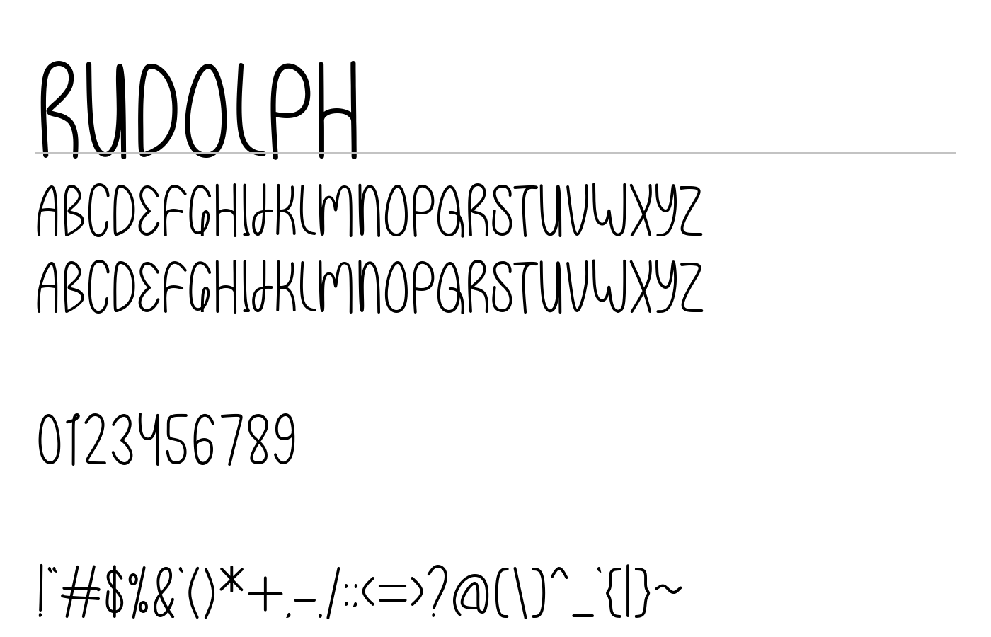 Rudolph Font Download for Free