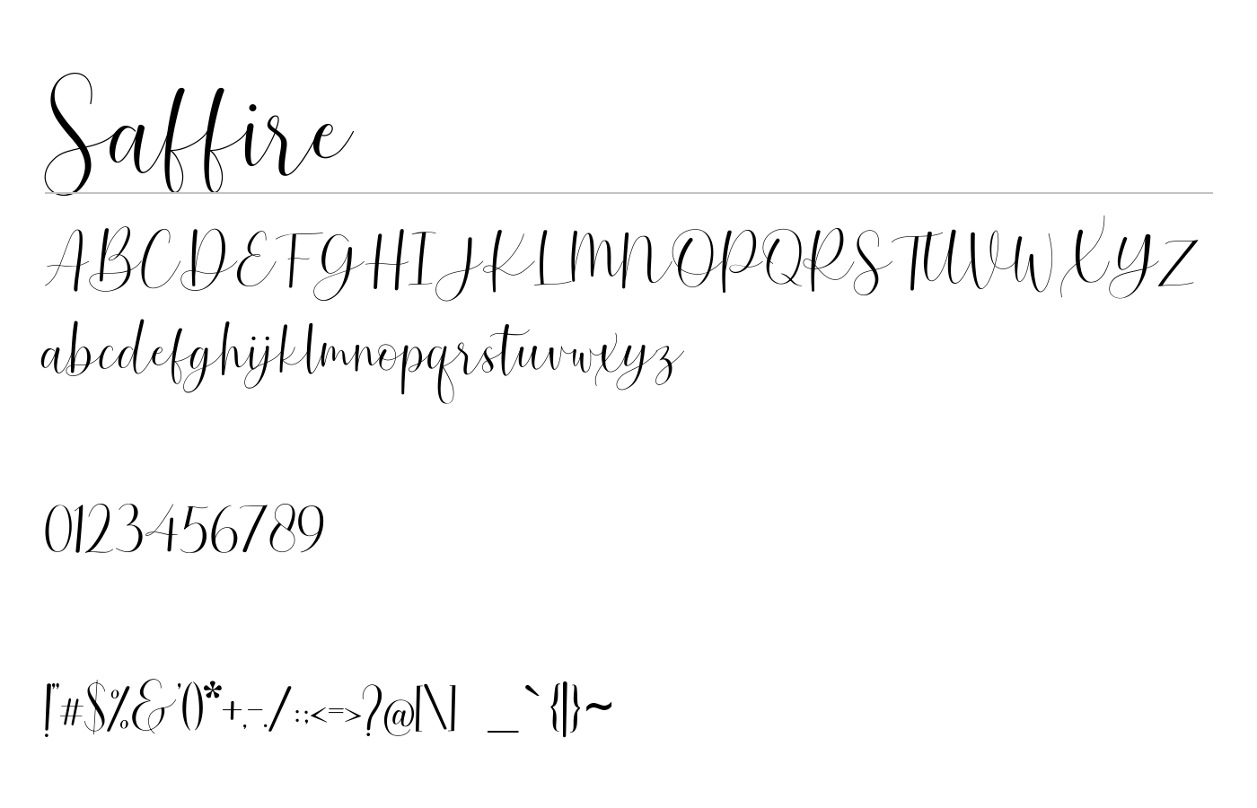 Saffire Font Download for Free