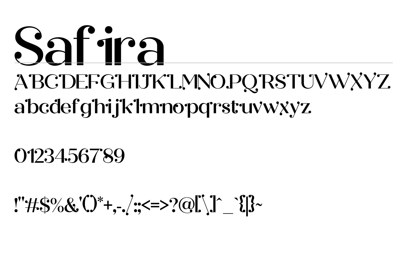 Safira Font Download for Free