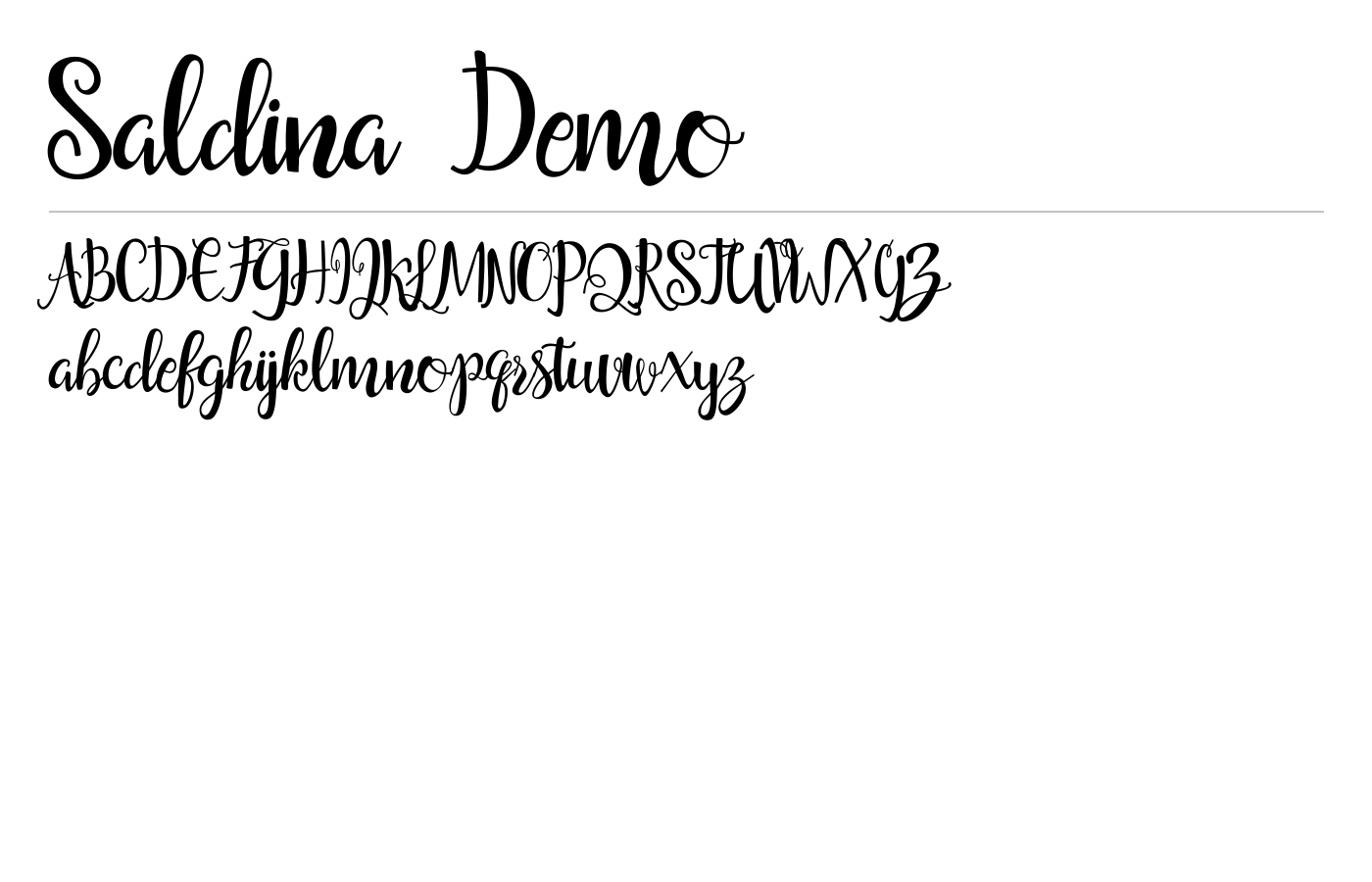 Saldina Font Download for Free