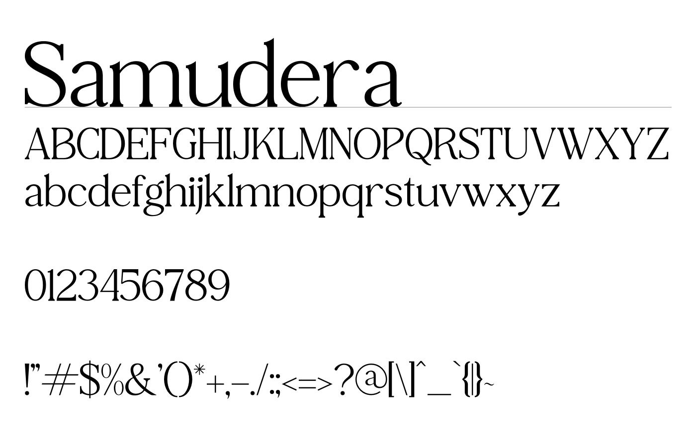 Samudera Font Download for Free