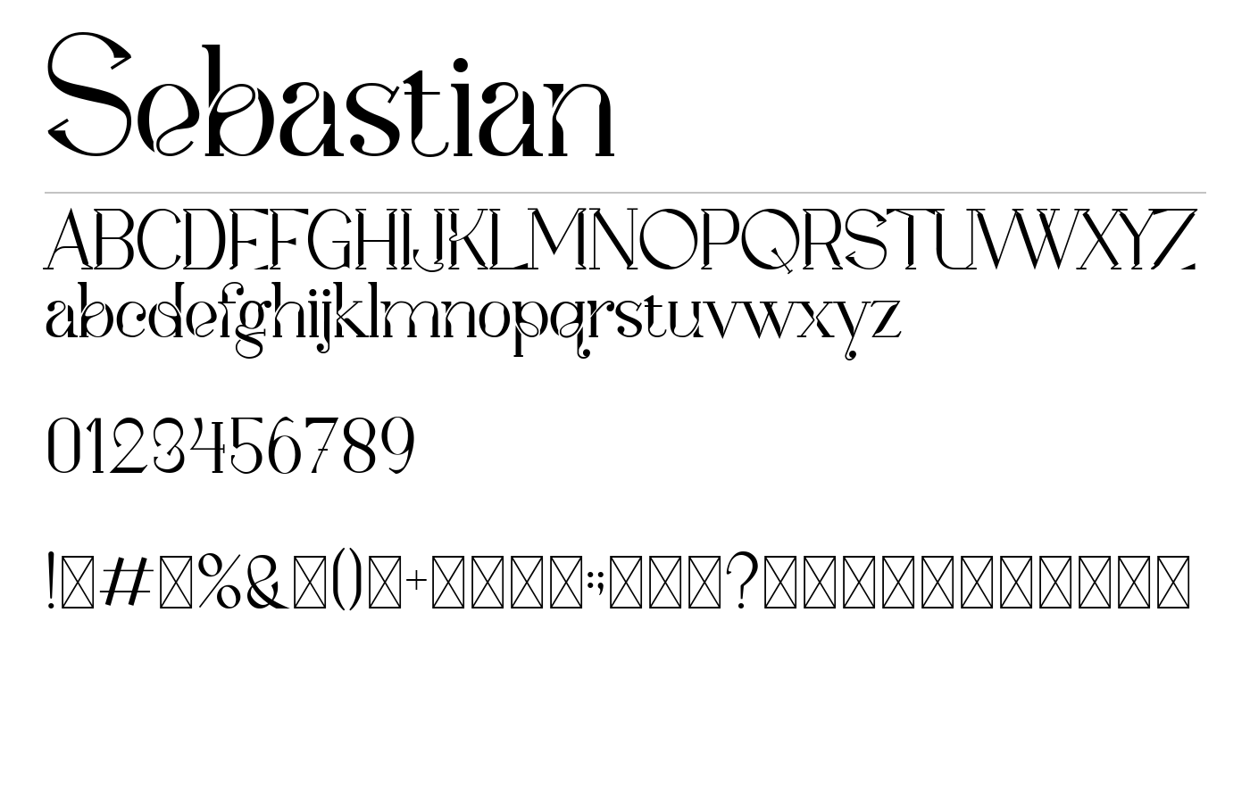 Sebastian Font Download for Free