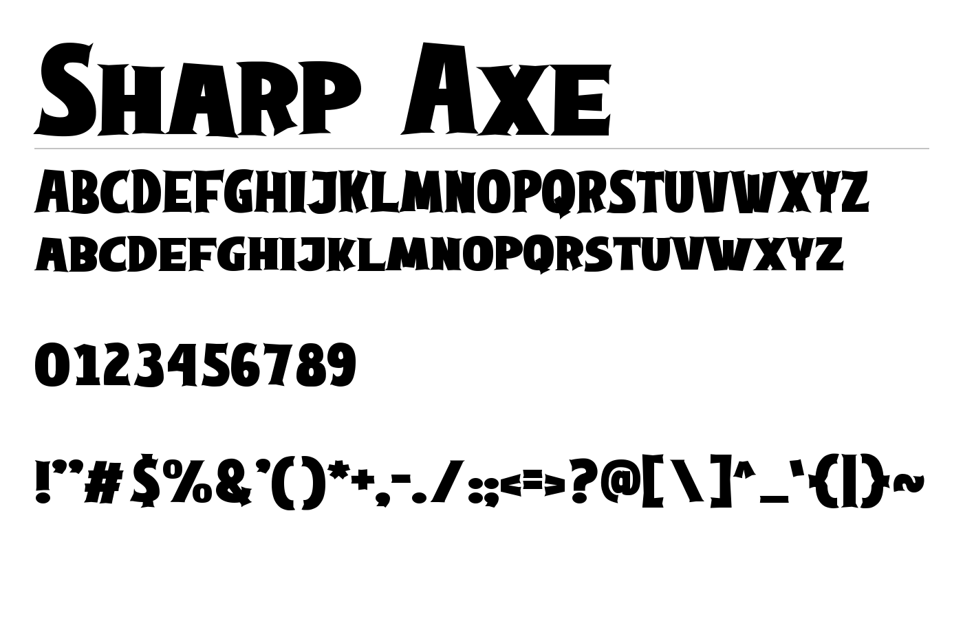Sharp Axe Font Download for Free