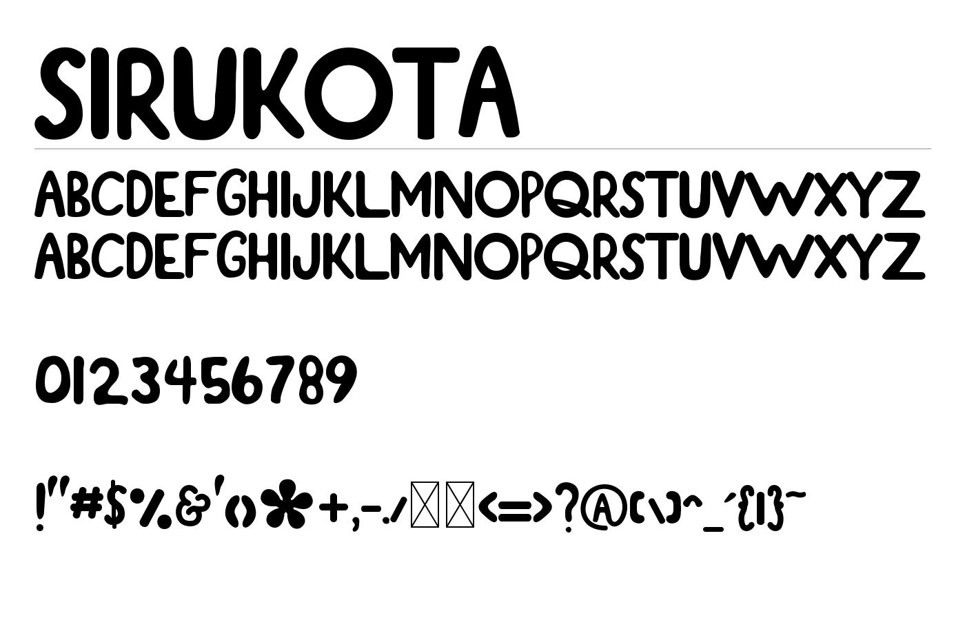 Sirukota Font Download for Free