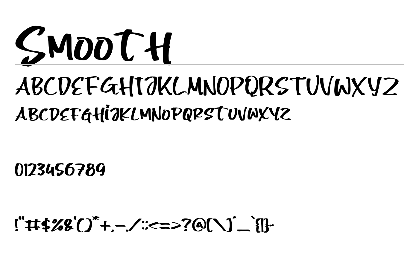 Smooth Font Download for Free