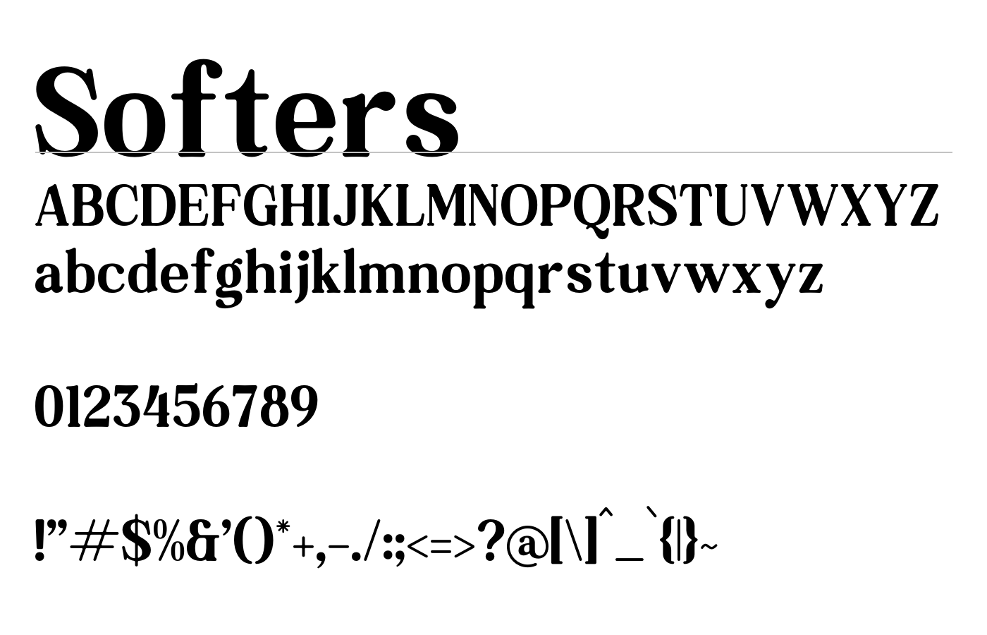 Softers Font Download for Free