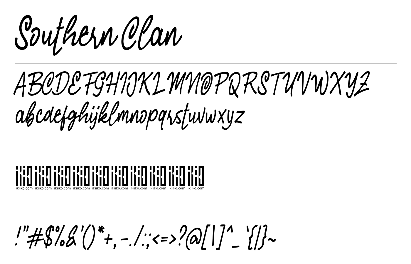 Southern Clan Font Download for Free