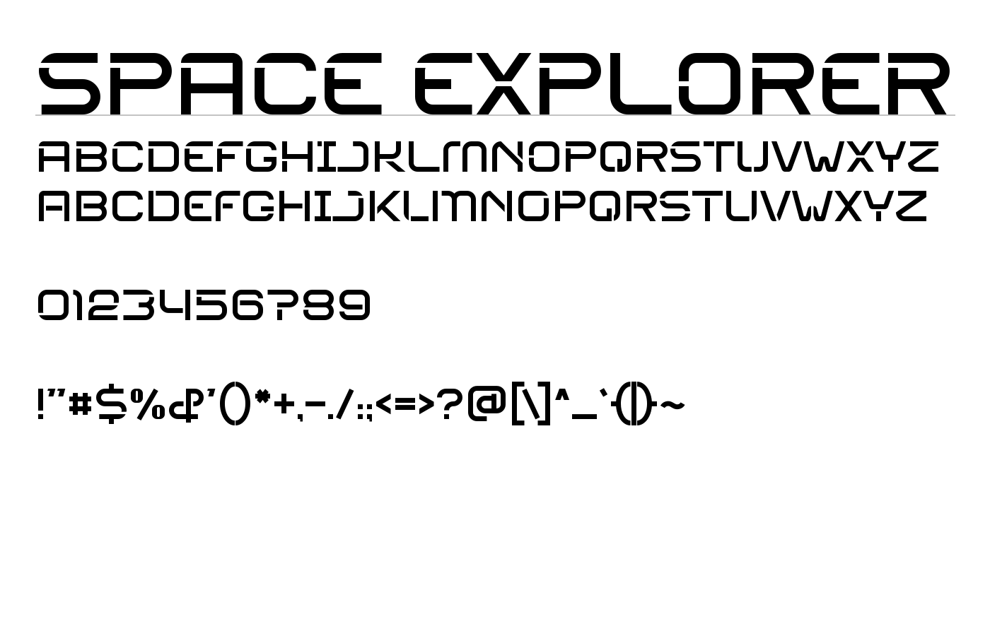 Space Explorer Font Download for Free
