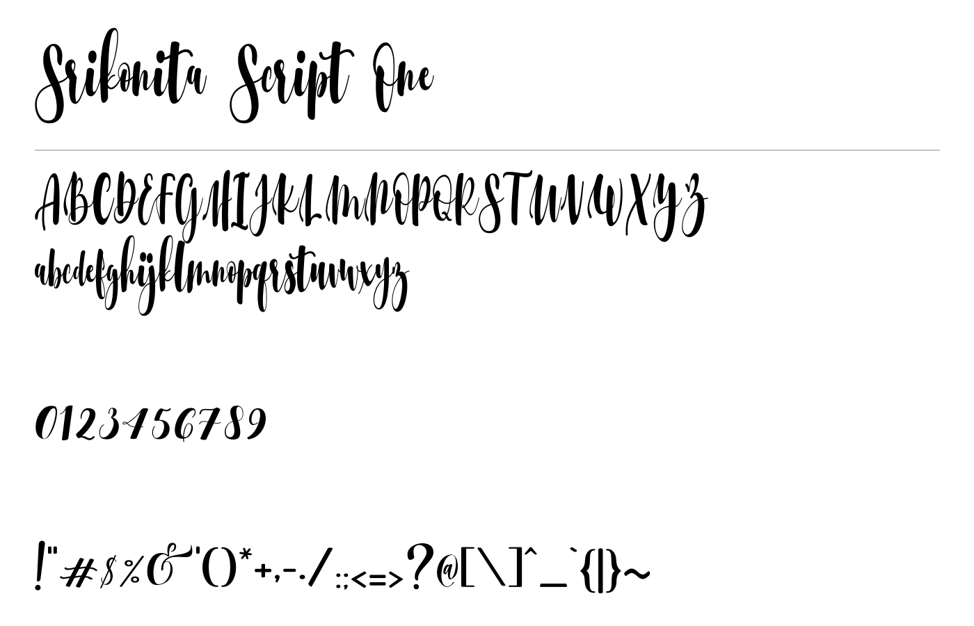 Srikonitta Font Download for Free