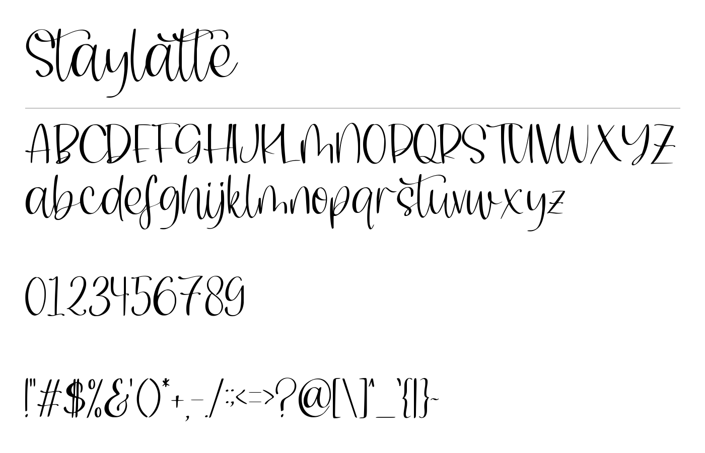 Staylatte Font Download for Free