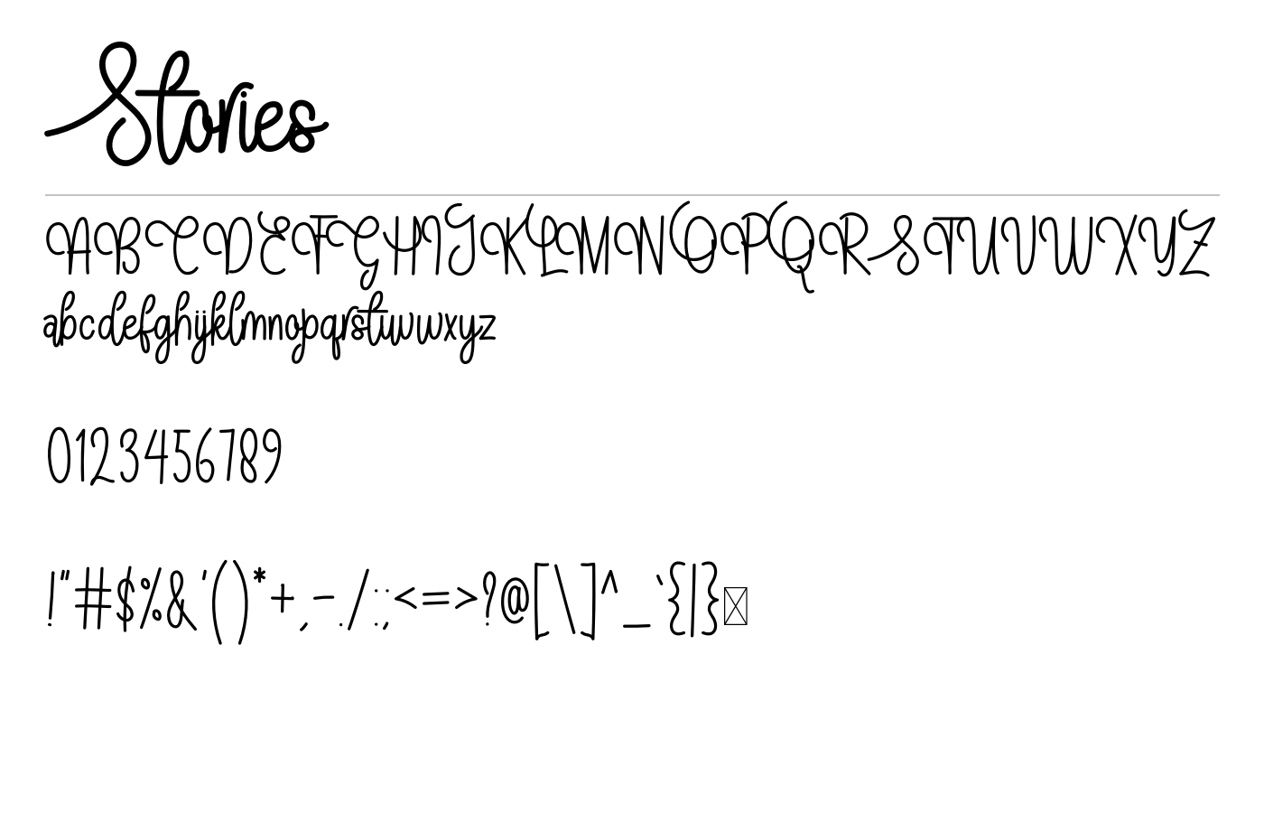 Stories Font Download for Free
