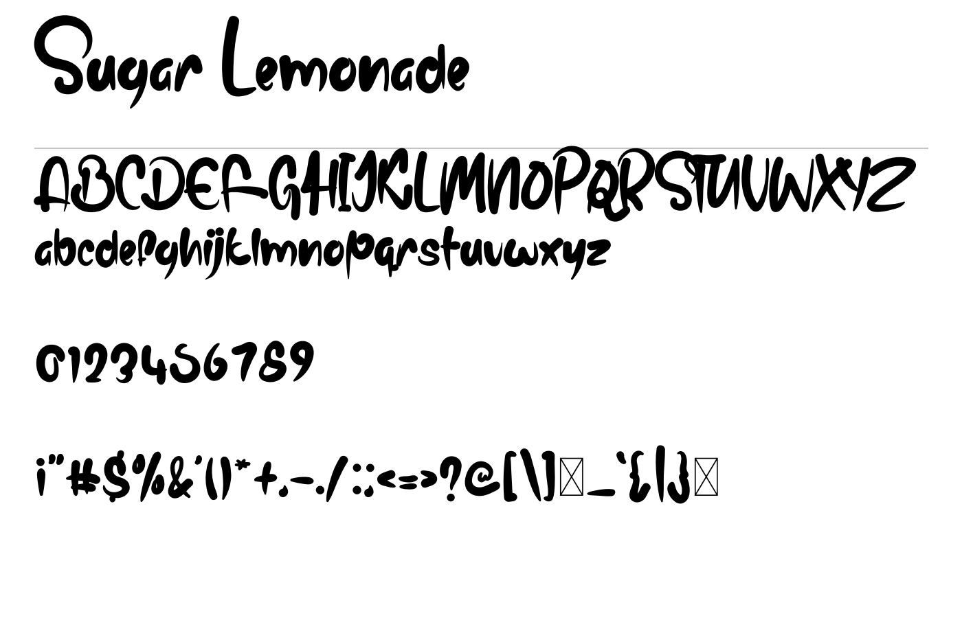 Sugar Lemonade Font Download for Free