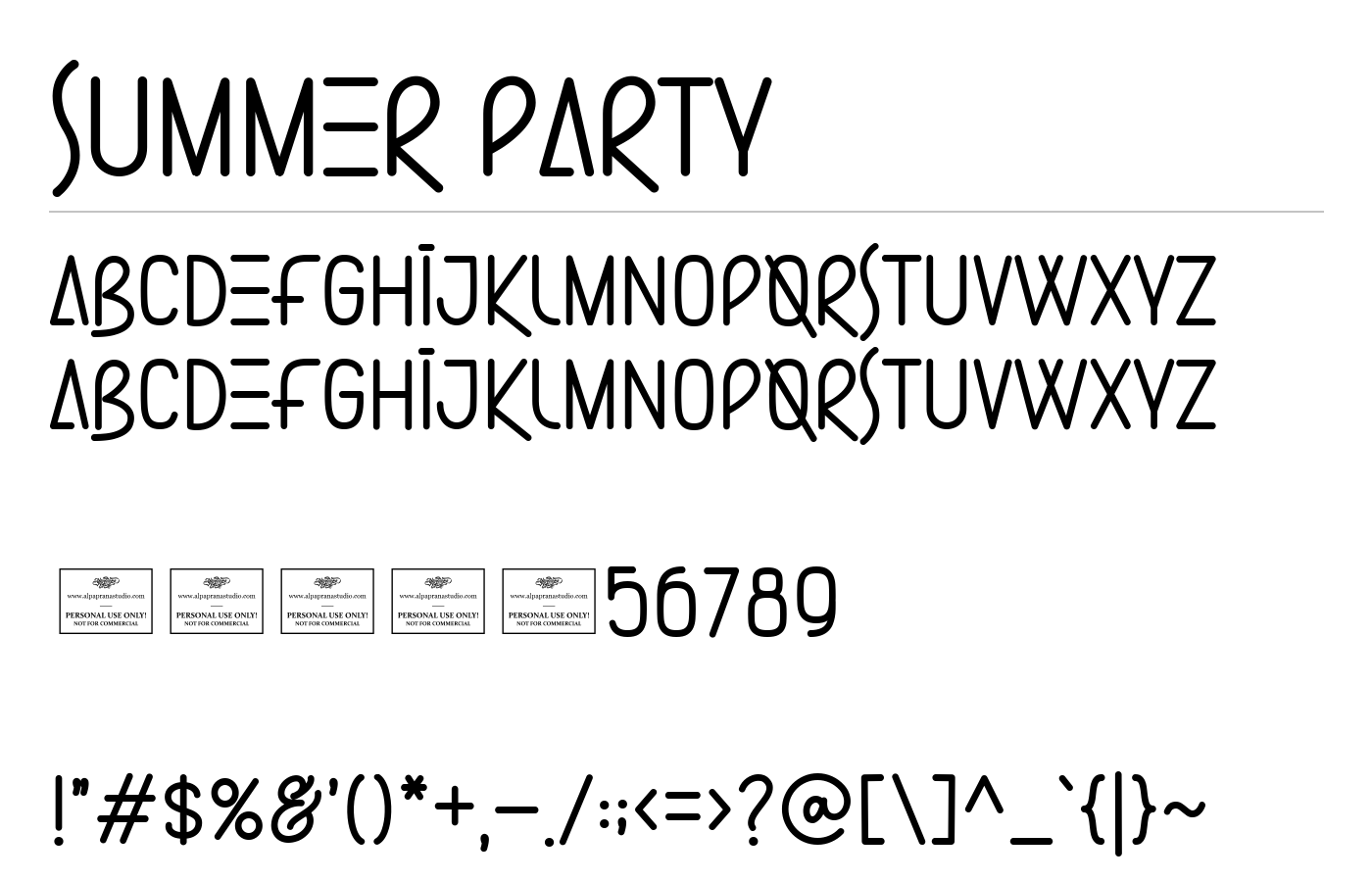 Summer Party Font Download for Free