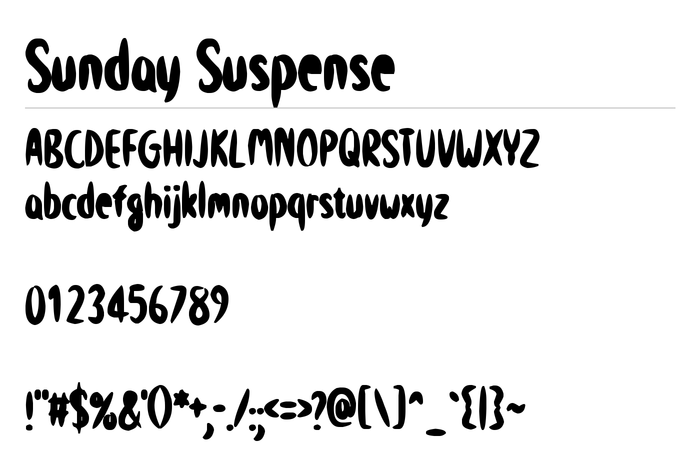 Sunday Suspense Font Download for Free