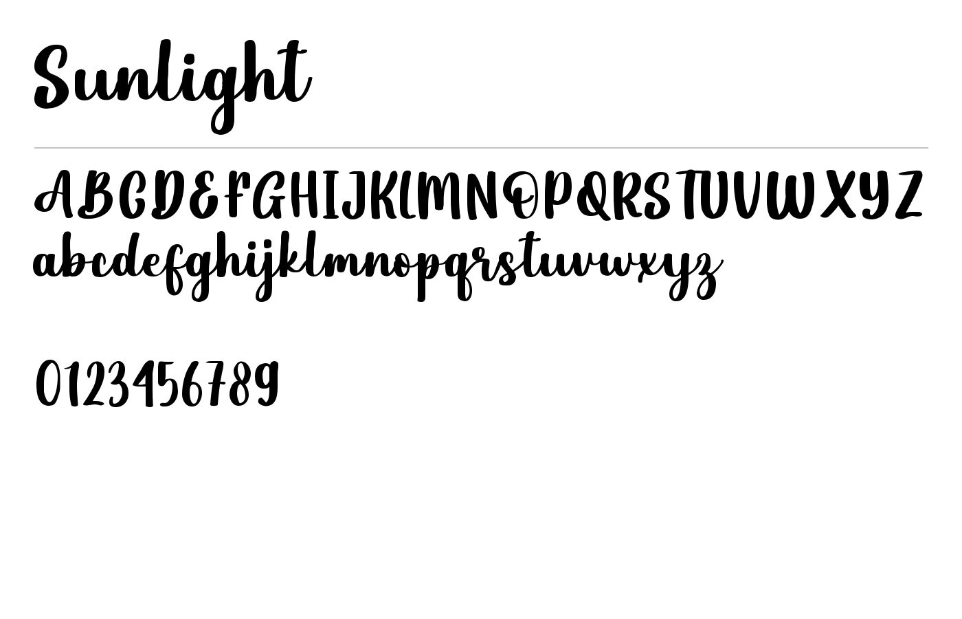 Sunlight Font Download for Free