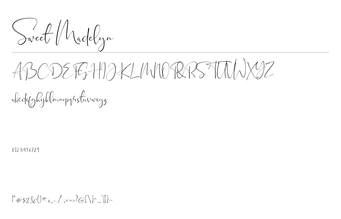 Sweet Madelyn Font Download for Free