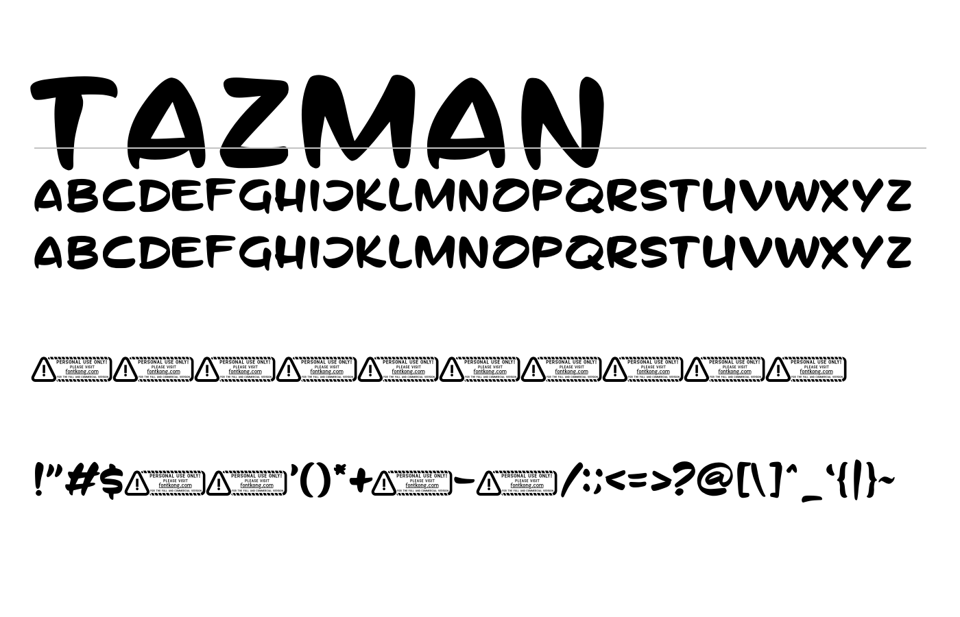 Tazman Font Download for Free