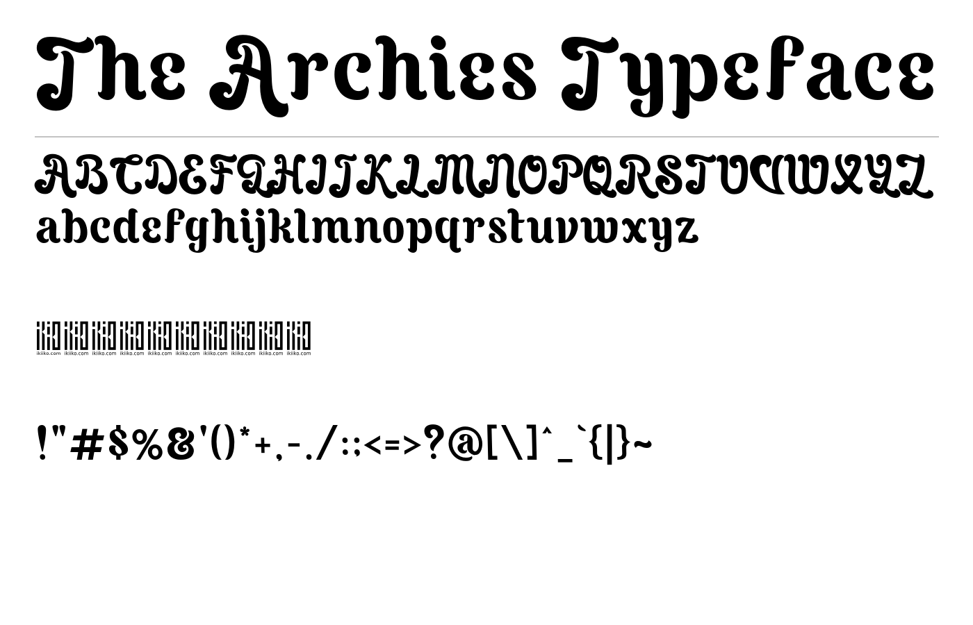 The Archies Font Download for Free