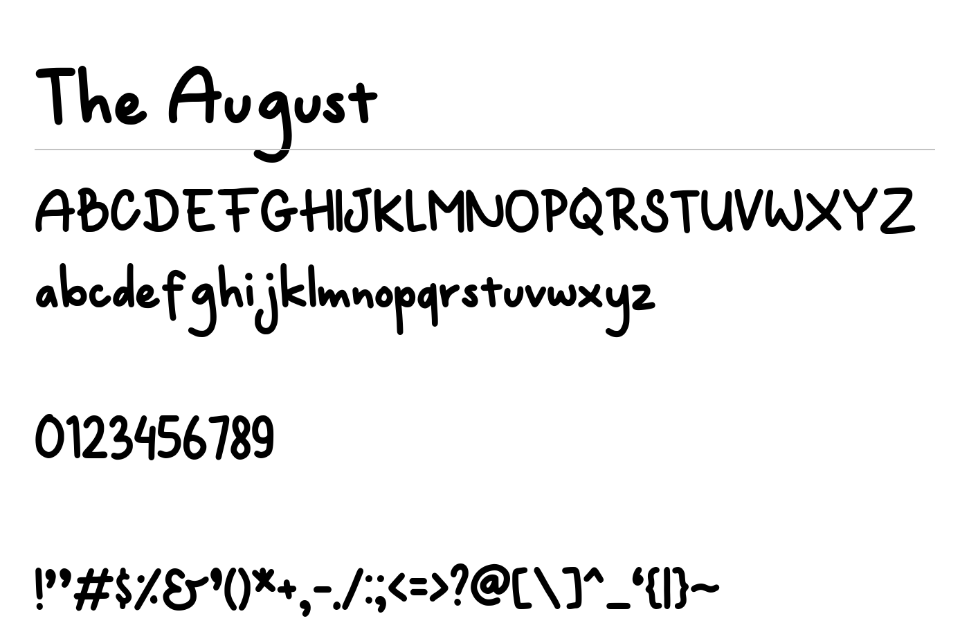 The August Font Download for Free