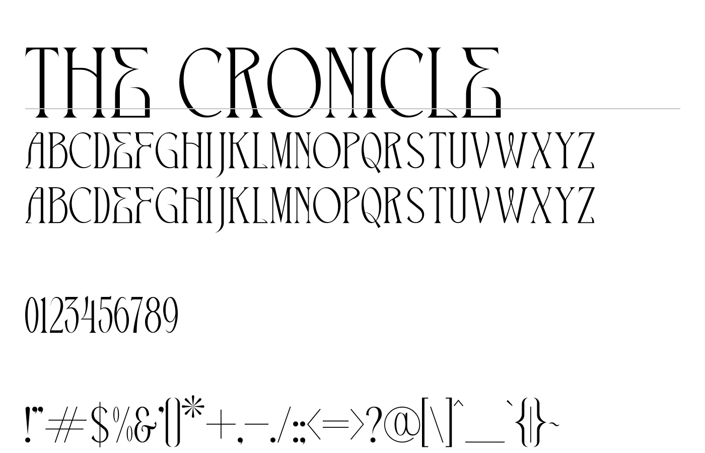 The Cronicle Font Download for Free
