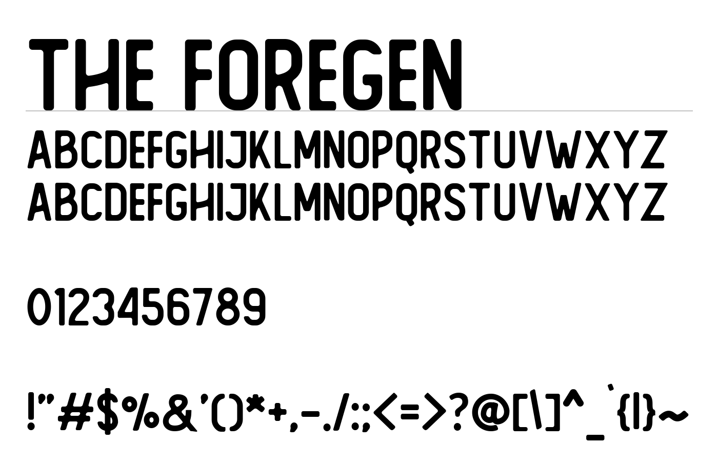 The Foregen Vintage Font Download for Free