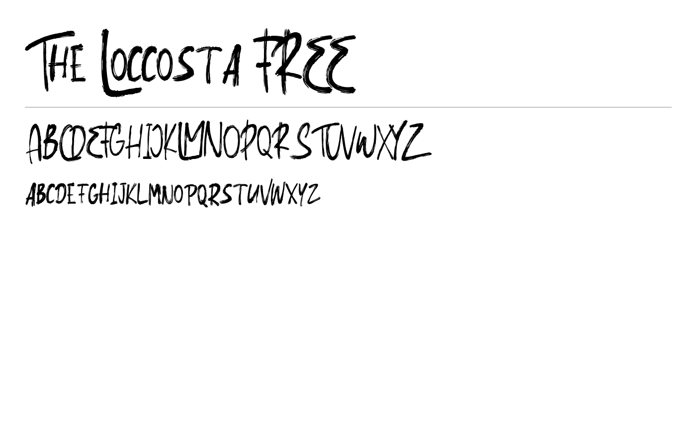The Loccosta Font Download for Free