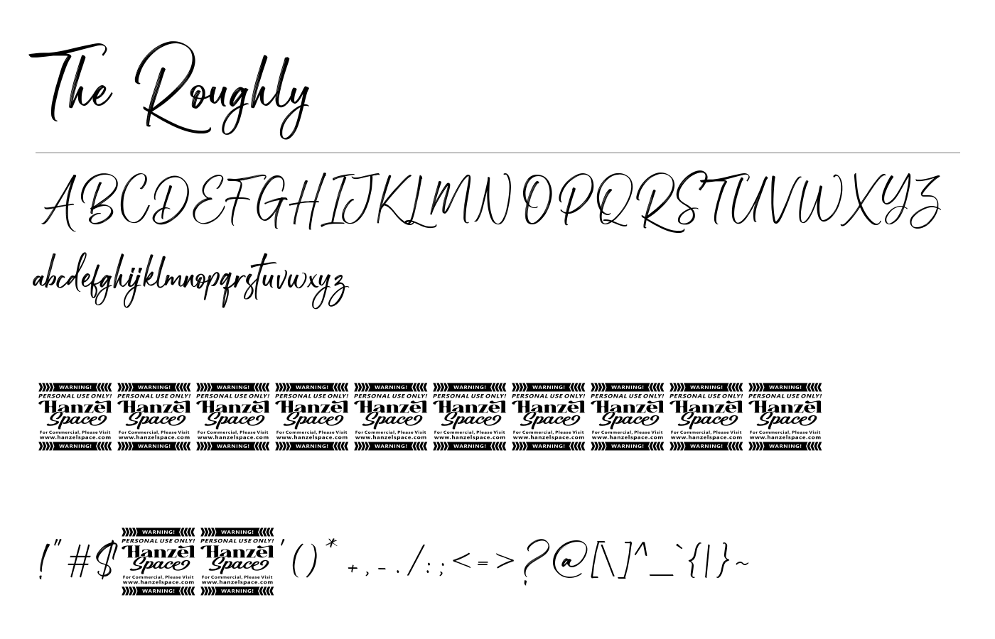 The Roughly Script Font Download for Free