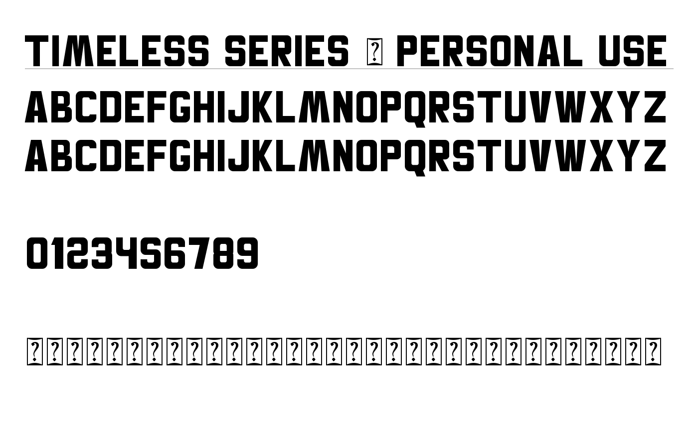 Timeless Series Font Download for Free