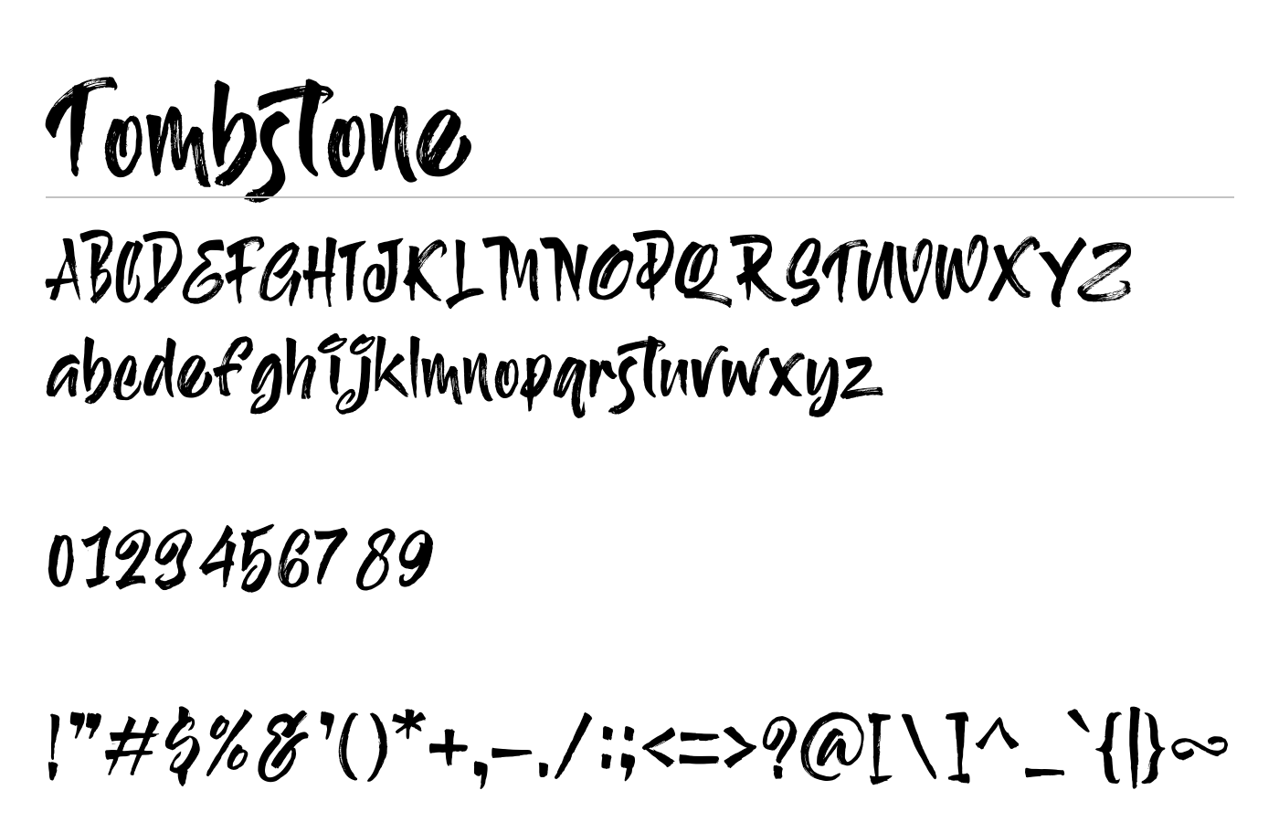 Tombstone Font Download for Free