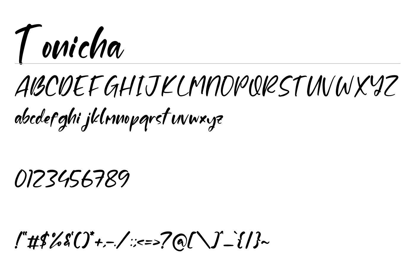Tonicha Font Download for Free