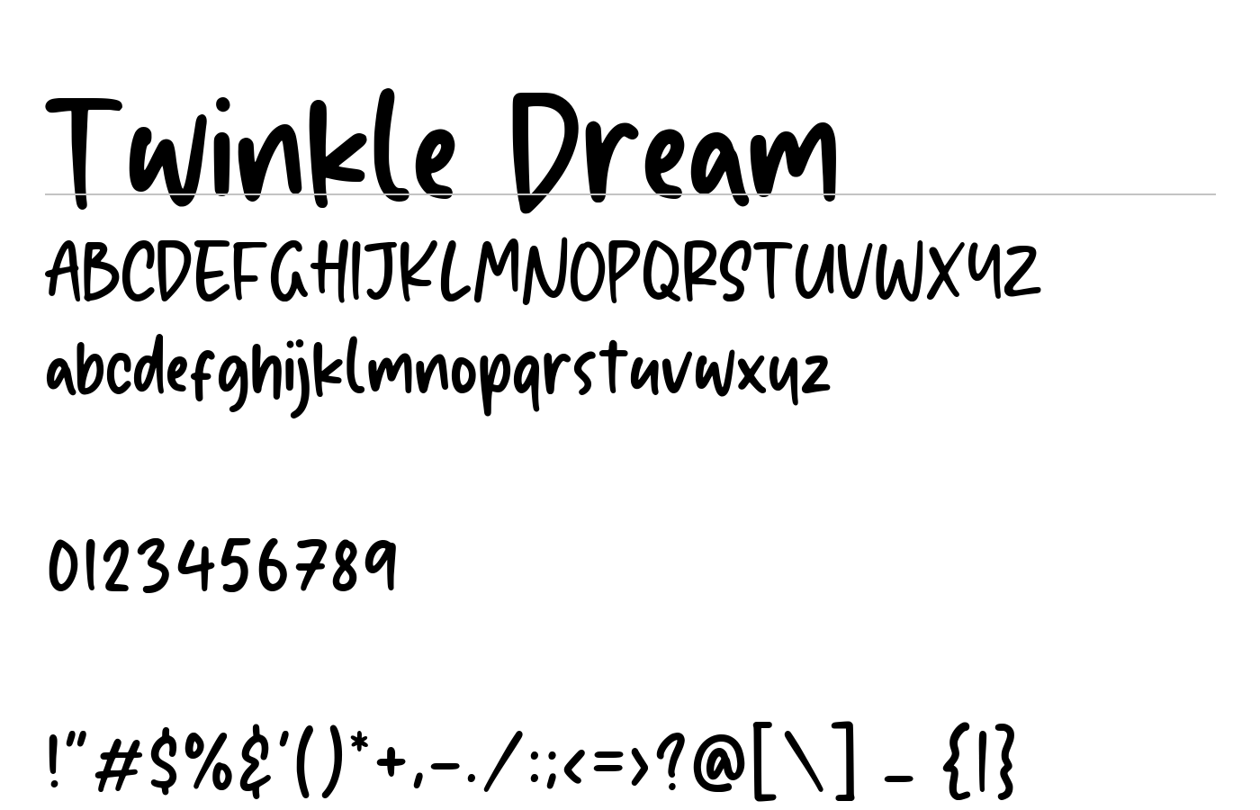 Twinkle Dream Font Download for Free