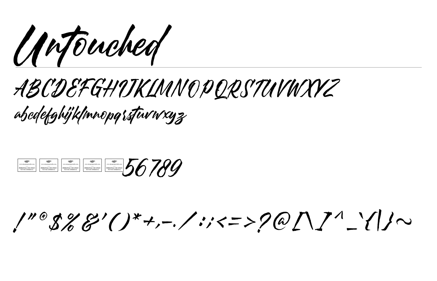 Untouched Font Download for Free