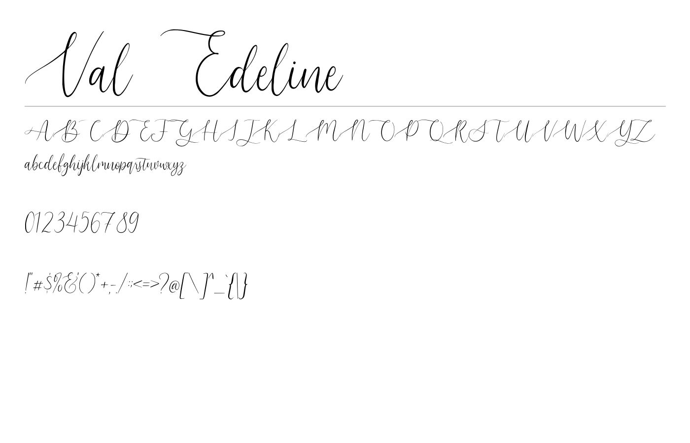 Val Edeline Font Download for Free